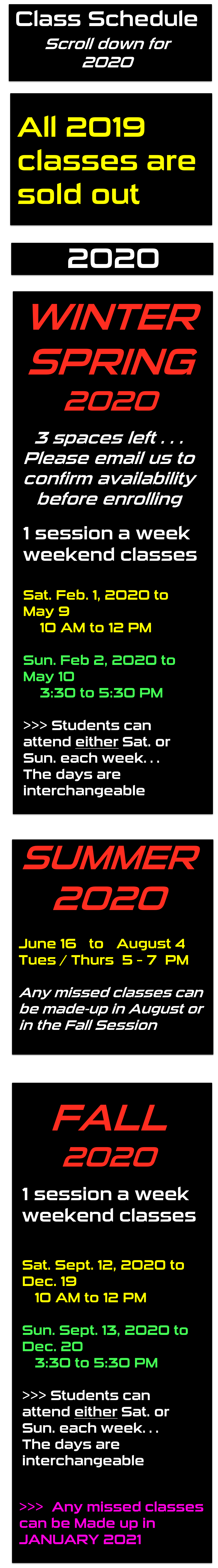 Schedule Page